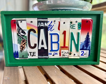Gone Snowboarding Sign, License Plate Art, Skiing, Mountain Cabin Decor ...