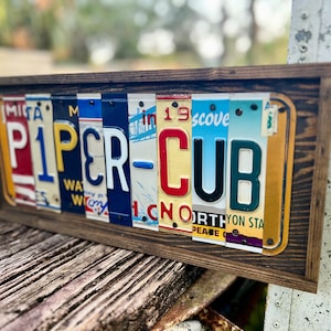 PIPER CUB Sign License Plate Sign Vintage Airplanes - Etsy