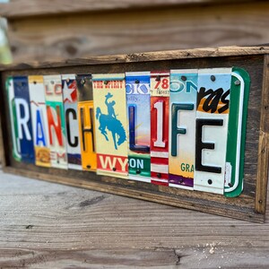 Ranch Life Sign License Plate Sign Country Western Decor - Etsy