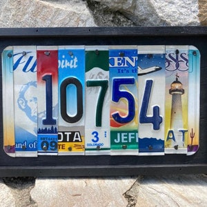 Address Sign Numbers License Plate House Numbers Custom Choice ...