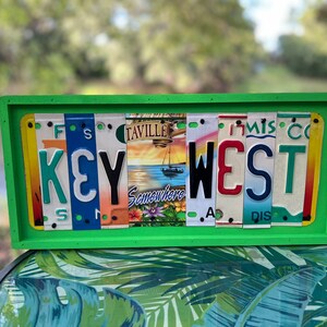 KEY WEST Sign License Plate Sign Beach Decor Florida Keys - Etsy
