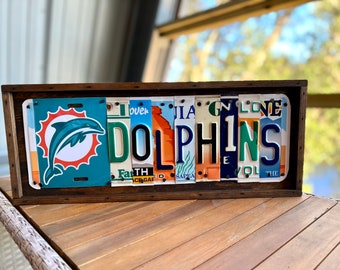 Miami Dolphins License Plate - Etsy