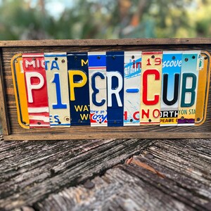PIPER CUB Sign License Plate Sign Vintage Airplanes - Etsy