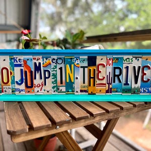 Go Jump in the River License Plate Sign, Cabin Decor, River Life ...