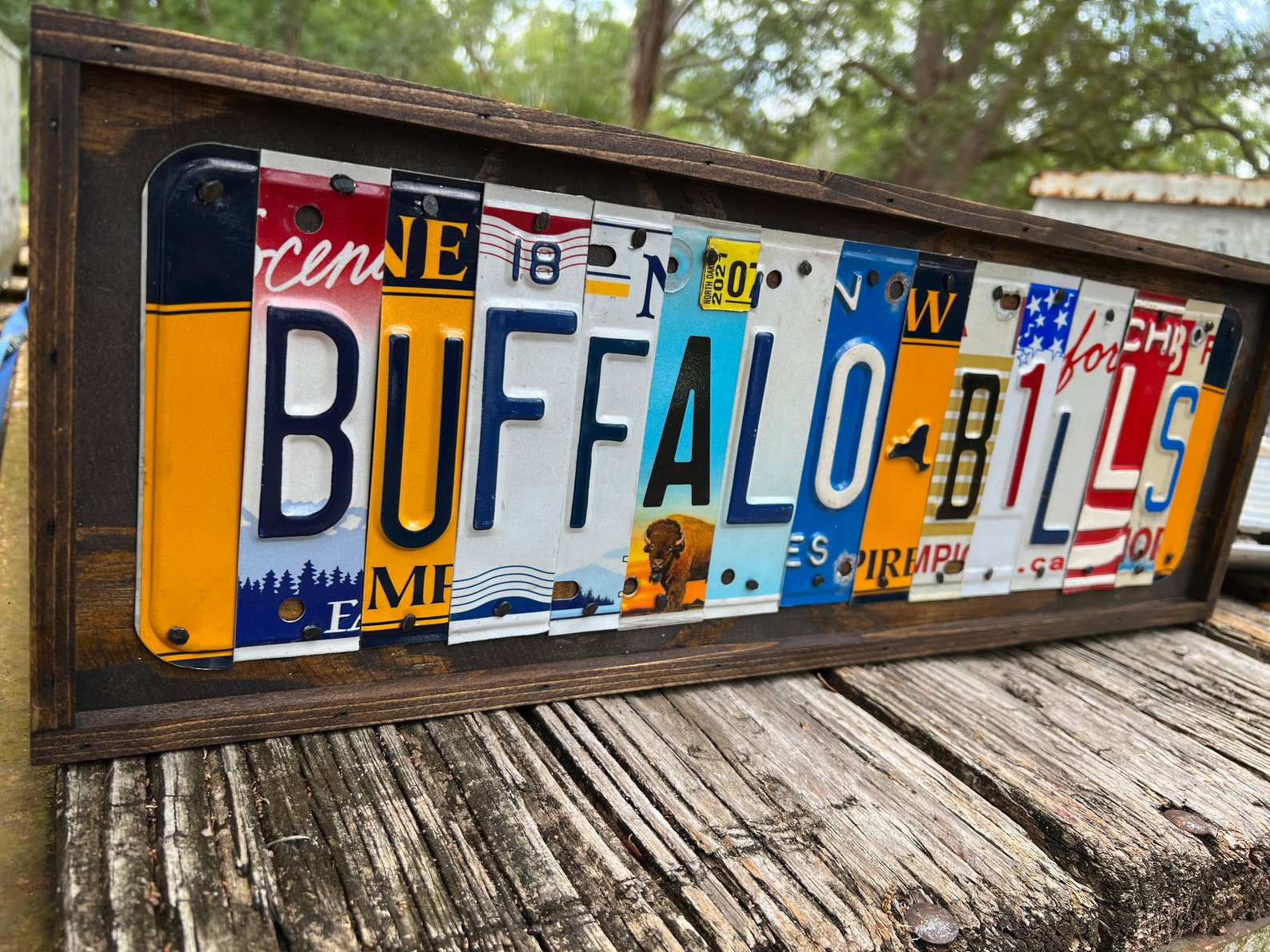 Buffalo Bills License Plate Art Sign New York Football Team - Etsy