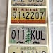 Handmade Wood License Plate Display Frame for 5 Plates: Man Cave Garage ...