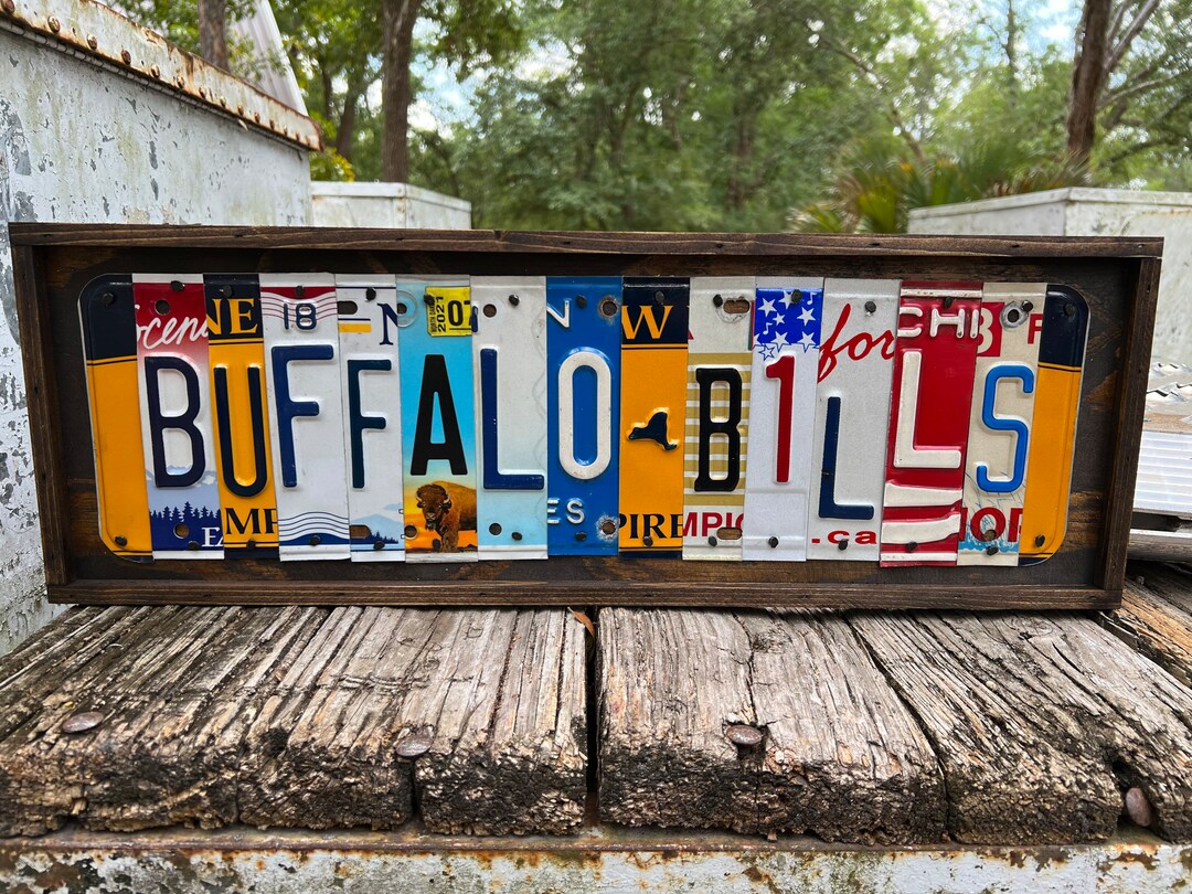 Buffalo Bills License Plate Art Sign New York Football Team - Etsy