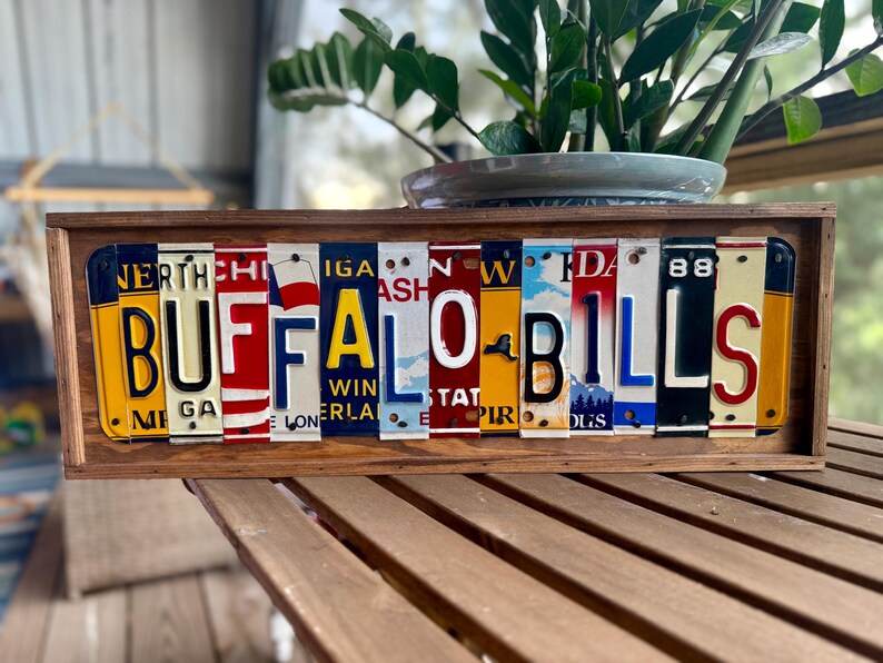 Buffalo Bills License Plate Art Sign New York Football Team Gift for ...
