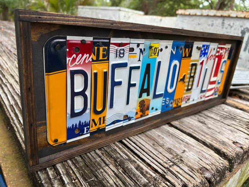 Buffalo Bills License Plate Art Sign New York Football Team - Etsy