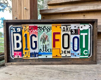 Big Foot License Plate - Etsy