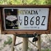 Custom Rustic Empty Wood License Plate Display Frame With Key - Etsy