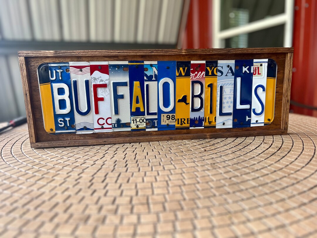 Buffalo Bills License Plate Art Sign New York Football Team - Etsy