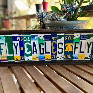 EAGLES Football License Plates Fly Eagles Fly Sign Art Philadelphia PA ...