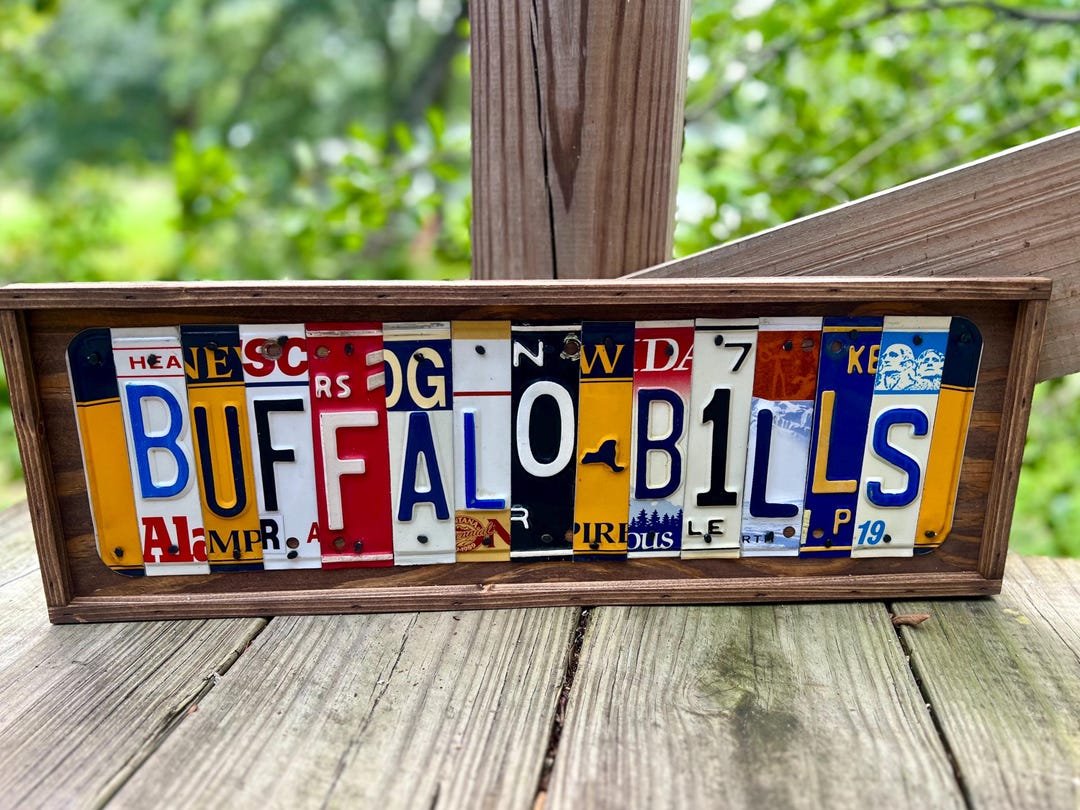Buffalo Bills License Plate Art Sign New York Football Team Gift for ...