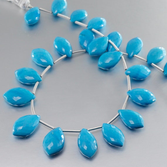 Turquoise Fancy Cut Briolette 6 Beads TQ4601 | Etsy