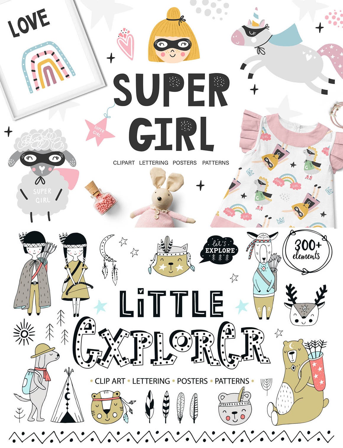 Bundle Clipart for Kids Digital Clipart PNG Vector Graphic Pack ...