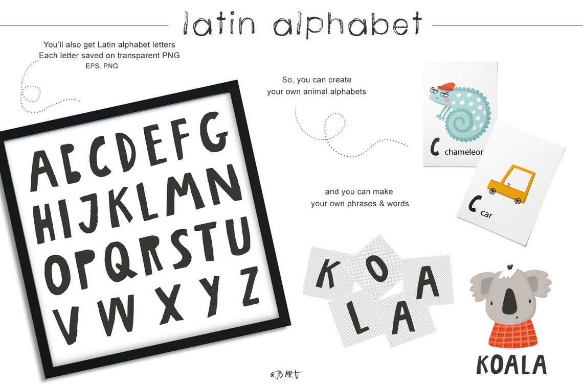 Little Boy Clipart Png Alphabet Flashcards Zoo ABC Flash Cards for Kids ...