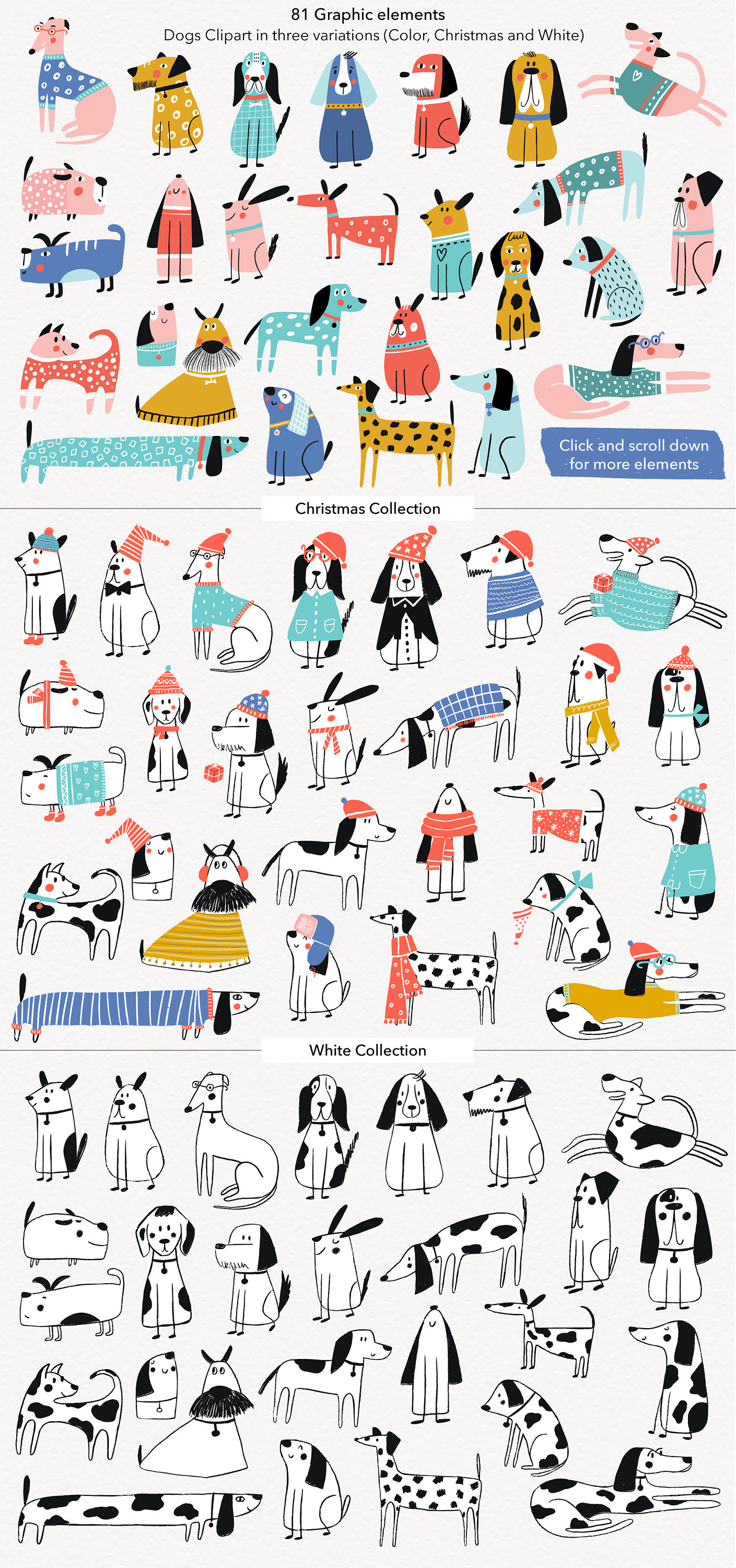 Dog Cat Clipart for Kids Bundle Cute Pets PNG Baby Animal Faces Nursery ...