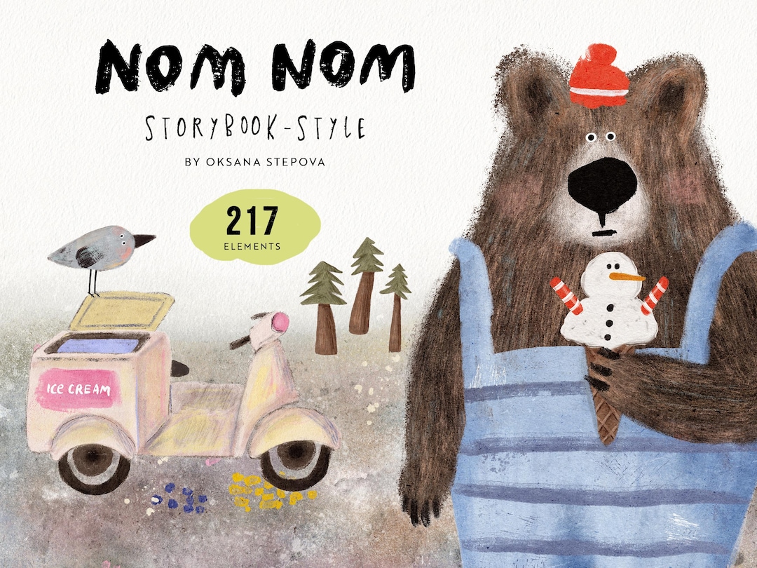 Summer Kids Clipart Bundle | Cute Bear PNG | Ice Cream, Watermelon ...