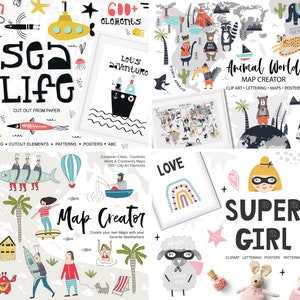 Whole Shop Bundle Clipart PNG Commercial Use Digital Clipart for Kids ...