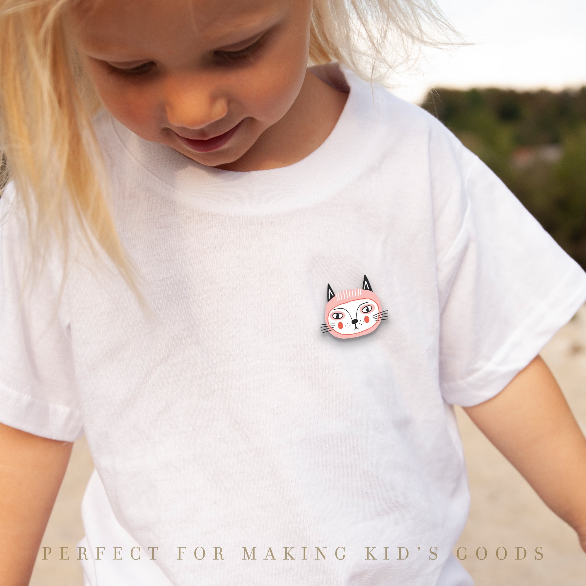 Cute Kids Digital Kitty Clipart PNG Printable Cat Faces Baby Pussycat ...