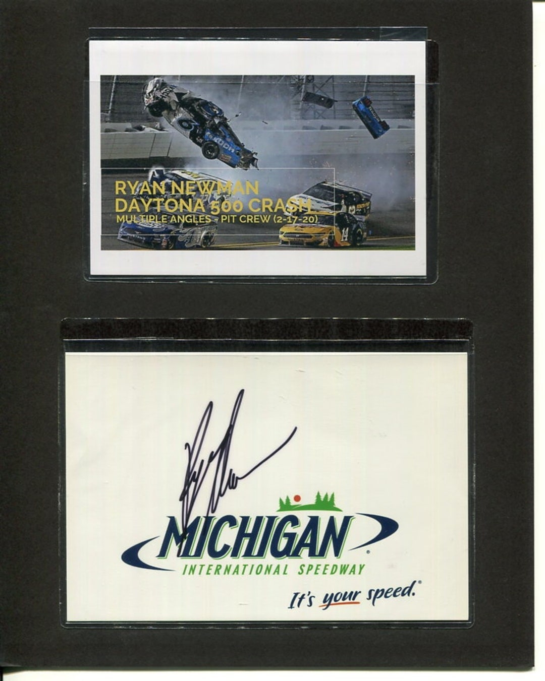 RYAN NEWMAN Race Car Driver 5x7 Color Logo Photo, Hand Signed Autograph ...