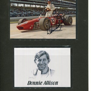 DONNIE ALLISON Race Car Driver 4x6 Color Photo Hand Signed - Etsy