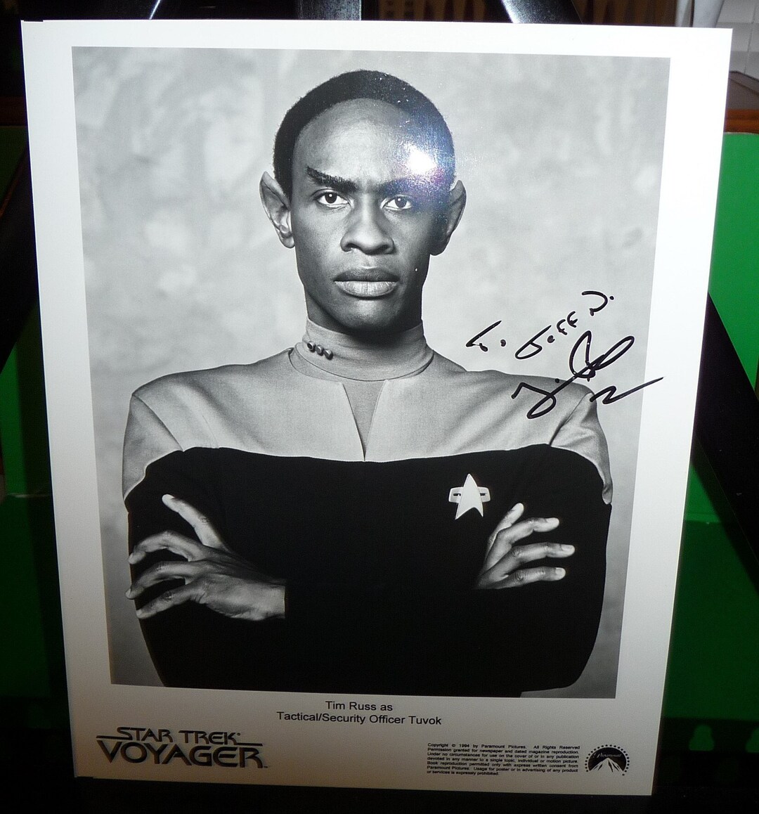 STAR TREK VOYAGER Genuine Signature - the Security Officer Portrayed by ...