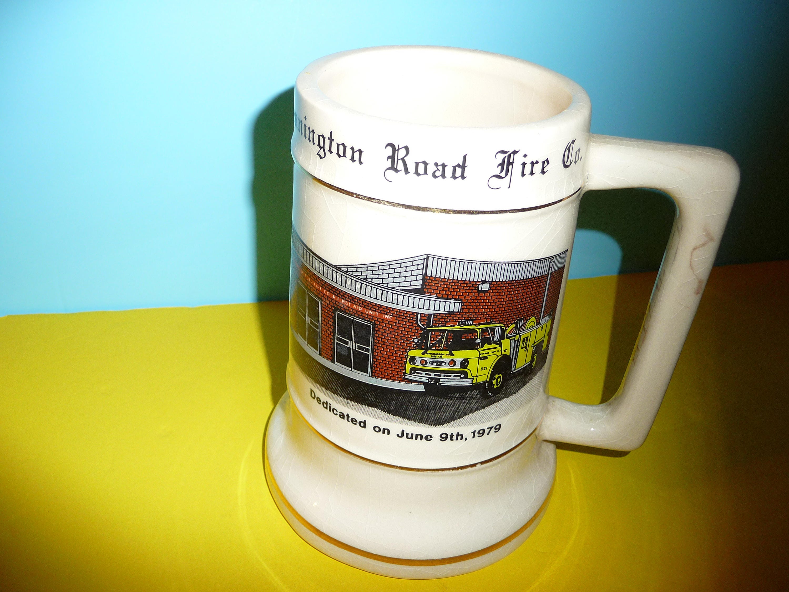 Fireman Cup Mug Vintage Rare Mugs Fireman Firefighter Mug | Etsy