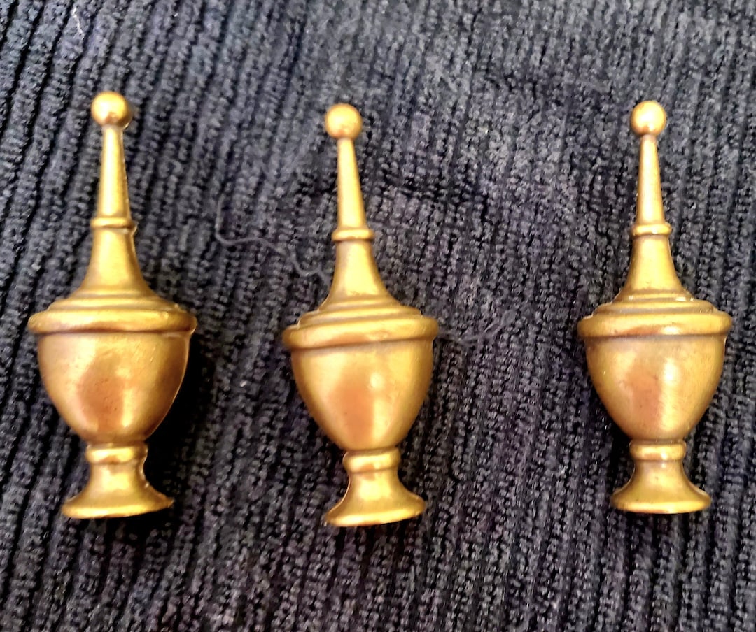 Antique Brass Finials / for Furniture or Lamps (set of 3) - Etsy