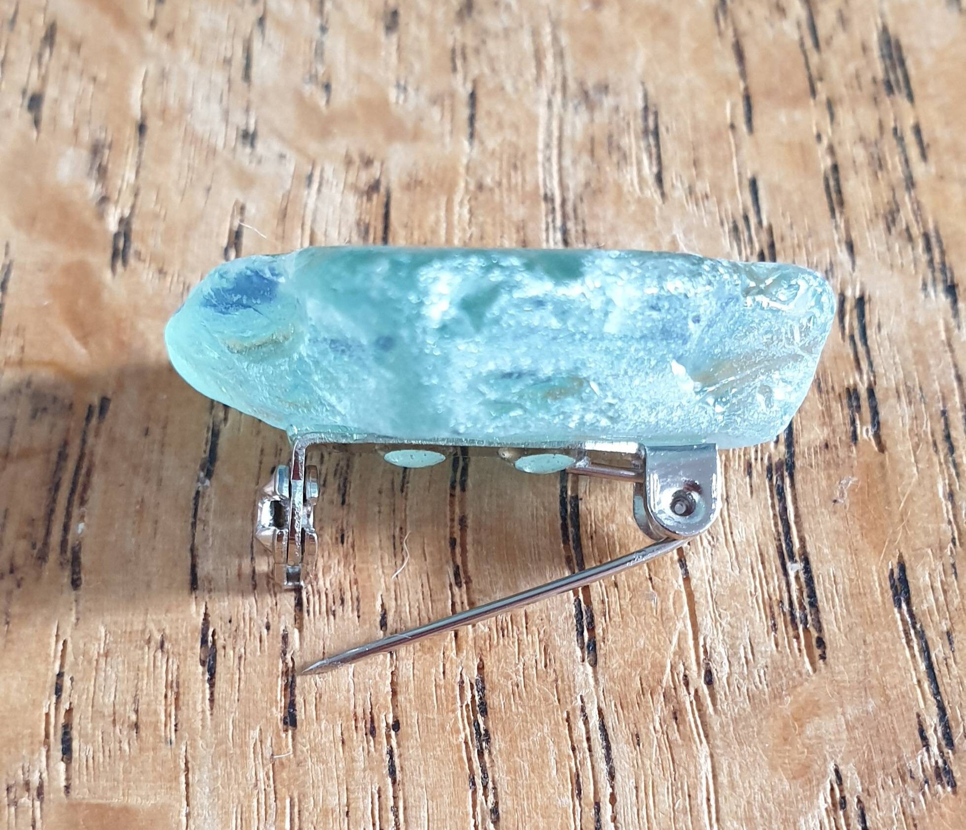 Painted Sea Glass Orca Brooch - Etsy UK