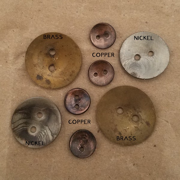 Copper Buttons - Etsy