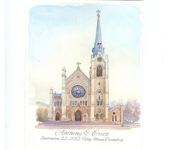 Church Building Drawing