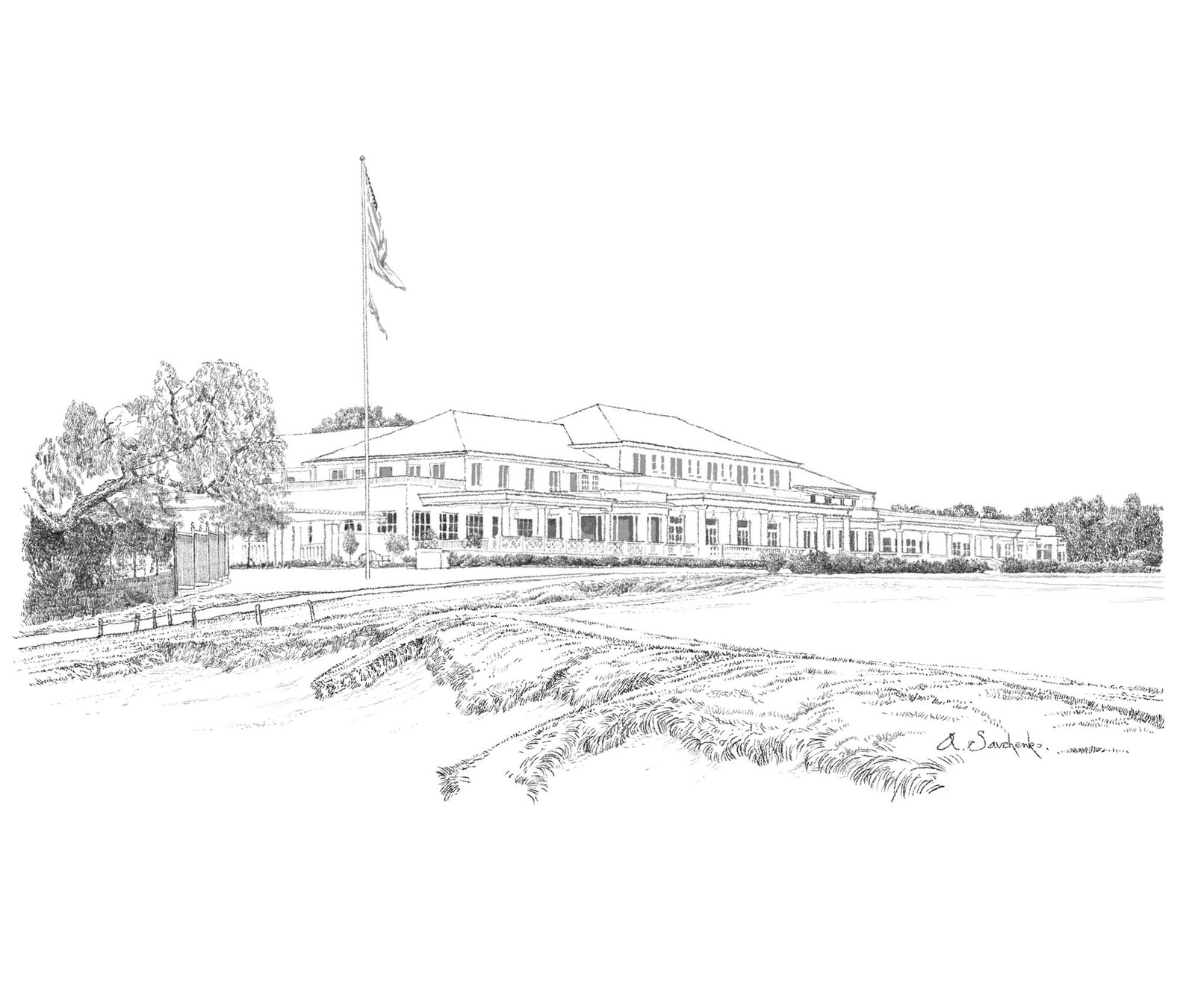Custom House Portrait Digital Home Line Drawing Custom Venue - Etsy