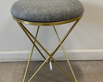 Gold Vanity Stool | Etsy