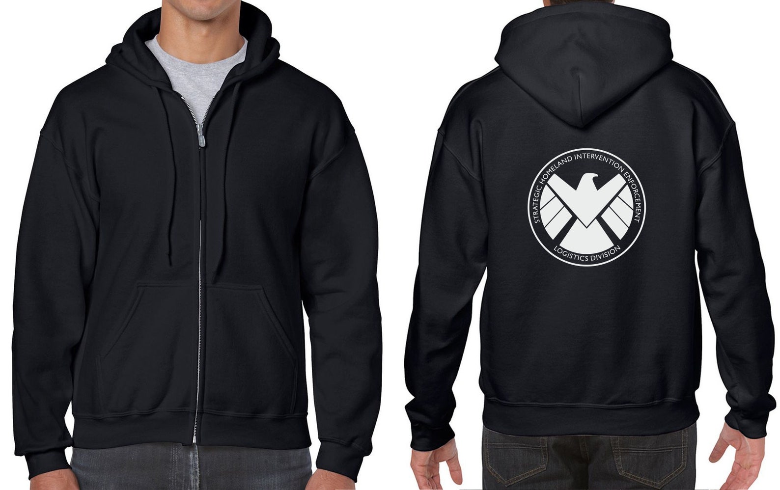 SHIELD S.H.I.E.L.D. Hoodie Hooded Sweatshirt Pullover Hood Marvel ...