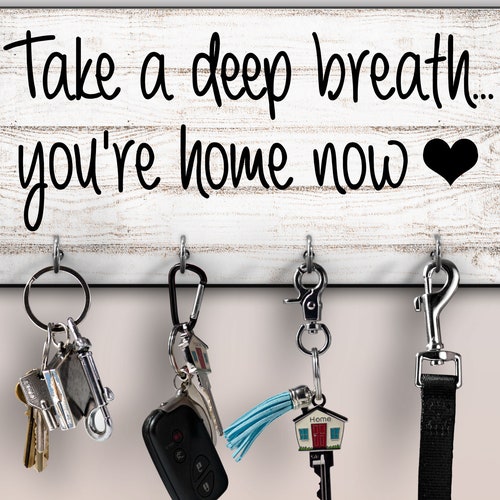 Home Sweet Home Personalized Key Ring Holder for Wall Key - Etsy