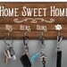Home Sweet Home Personalized Key Ring Holder Housewarming | Etsy