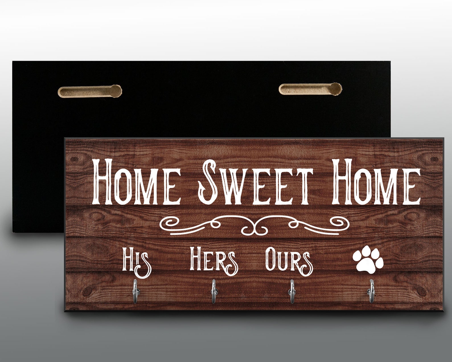 Home Sweet Home Personalized Key Ring Holder Housewarming - Etsy