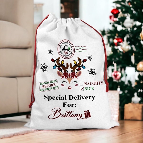 Personalized Santa Sack - Etsy