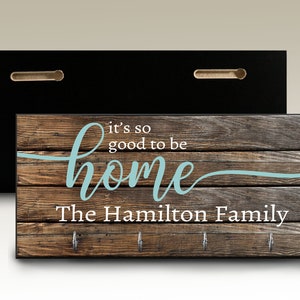 Personalized Key Ring Holder, Family Key Holder, Home Key Rack, Couples ...
