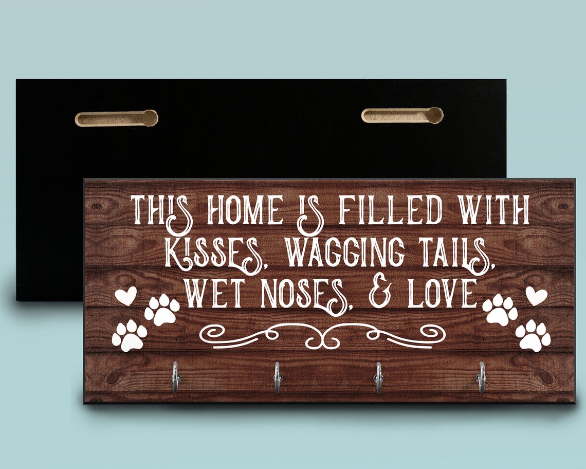 Personalized Key Ring Holder Quote Key Holder Wagging Tails - Etsy