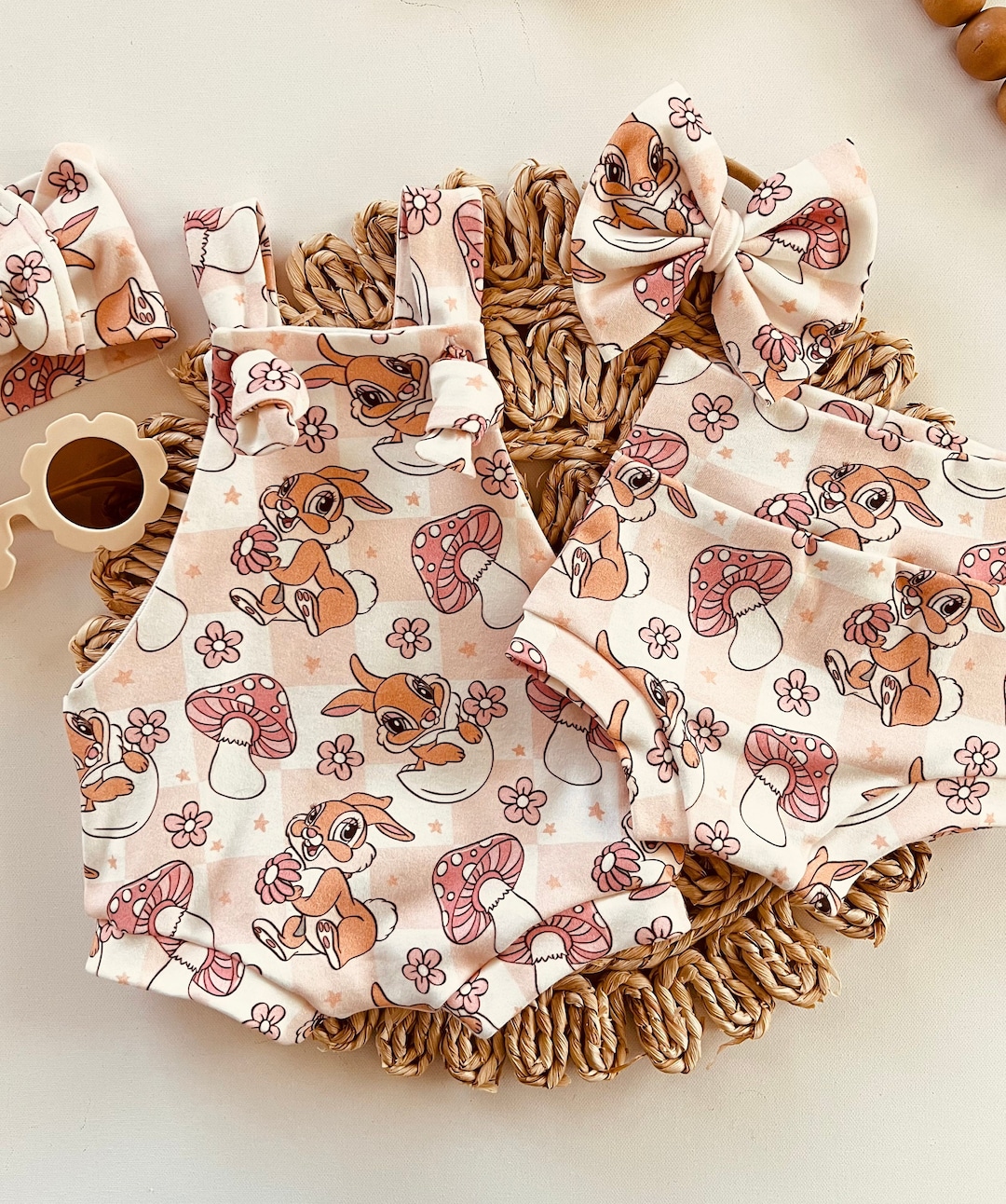Spring Tieknot Overalls, Easter Bunny Overalls, Baby Bummies, Chunky ...