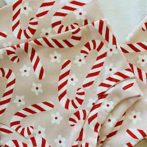 Candy Cane Baby Outfit: Organic Cotton Knit Christmas Bummies or ...