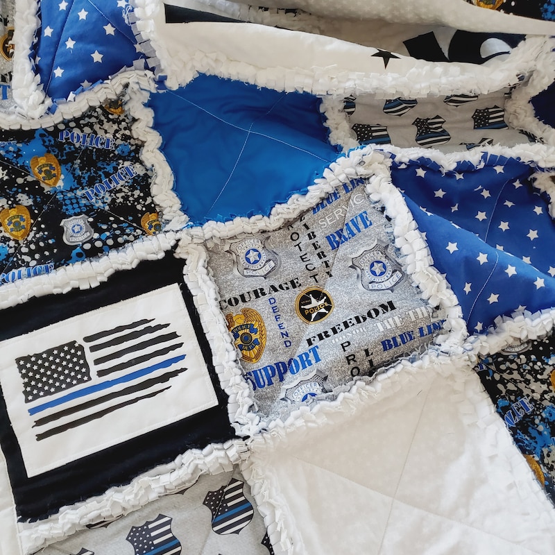 Police Officer Quilt - Etsy