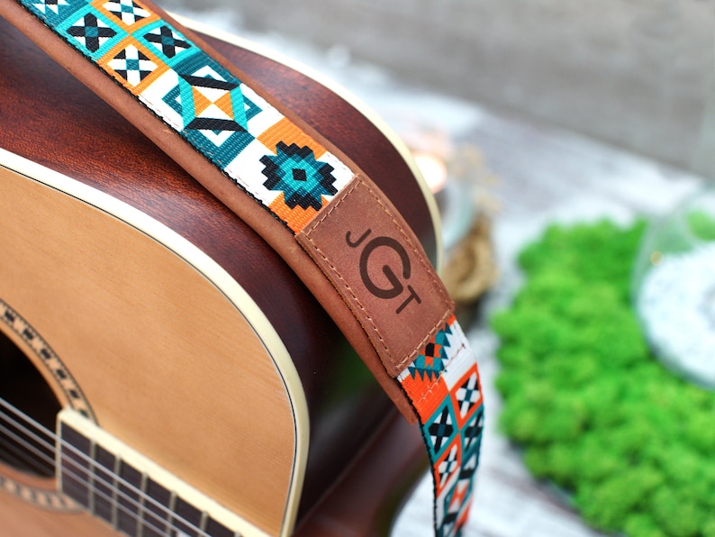 Personalized Guitar Strap 4 Different Pattern Available - Etsy