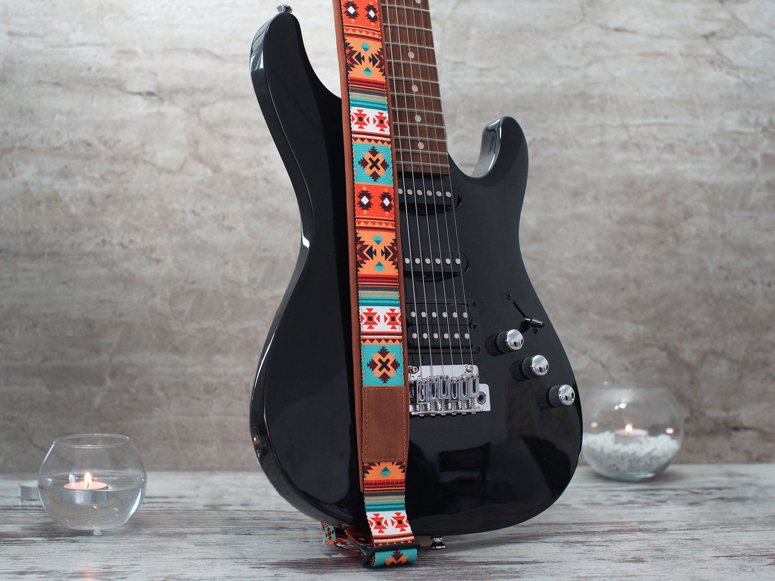 Leather Electric Guitar Strap, Personalized Bass Guitar Straps, Guitar ...