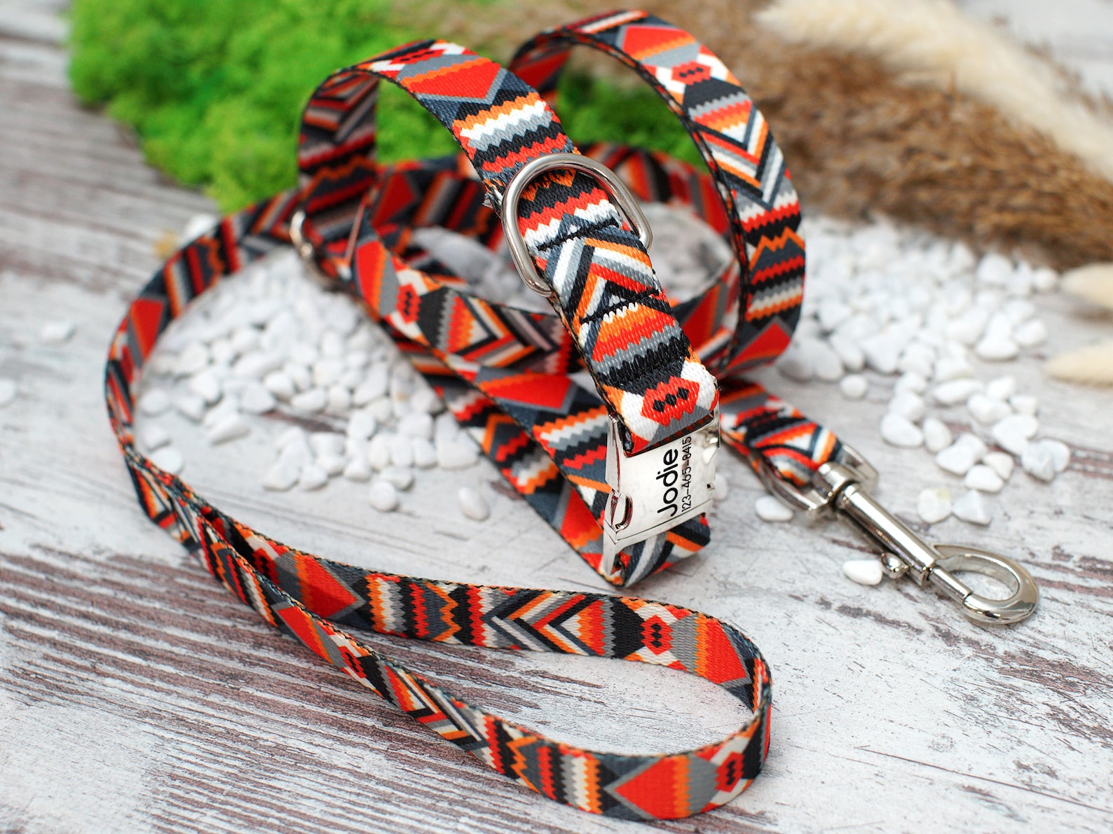 Geometric Dog Leash 5FT Aztec Pattern Dog Leashes Tribal - Etsy