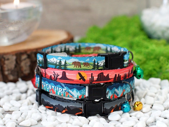 Personalized Cat Collar Pattern Cat Collar With Bell | Etsy