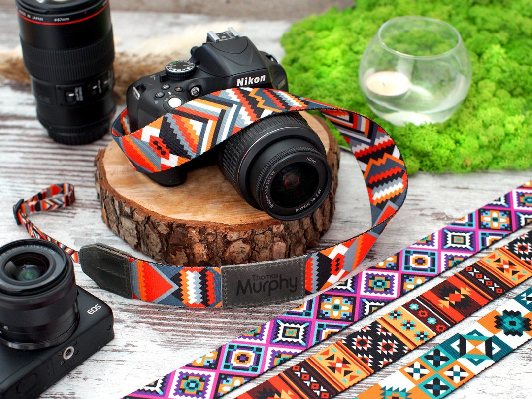 Custom Camera Strap, SLR DSLR Camera Strap, Travel Gifts, Canon Camera ...